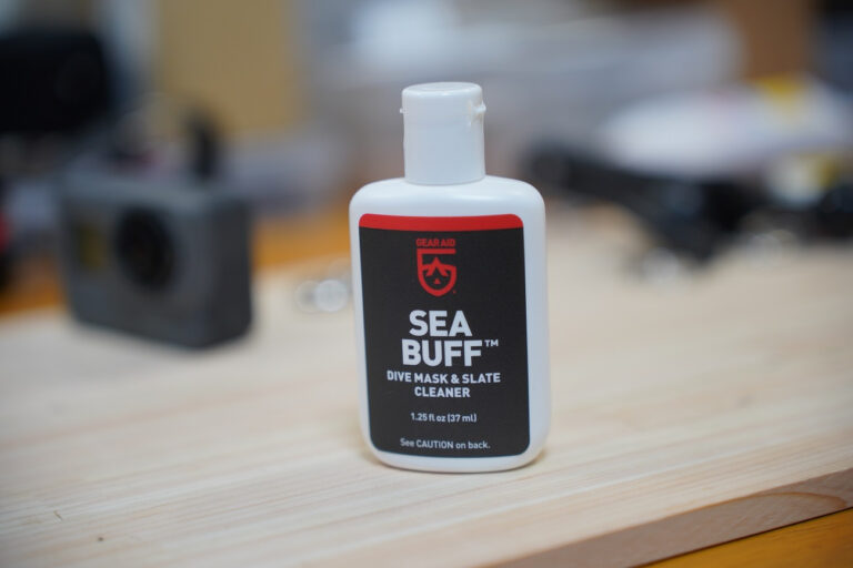 新品のダイビングマスクはシーバフ（SEA BUFF）で磨いて曇り止めをする | 部長の水中写真と秘密のダイビングログ